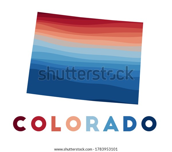 Colorado Map Map Us State Beautiful Stock Vector (Royalty Free ...