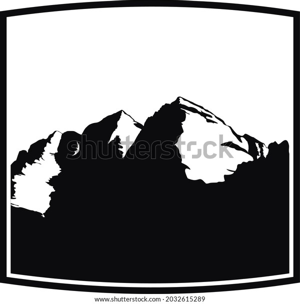 Colorado Mountaint Vector Outdoor Logo Hunting Stock Vector (Royalty ...
