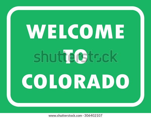 Colorado State Road Sign Background Vector Stock Vector (Royalty Free ...
