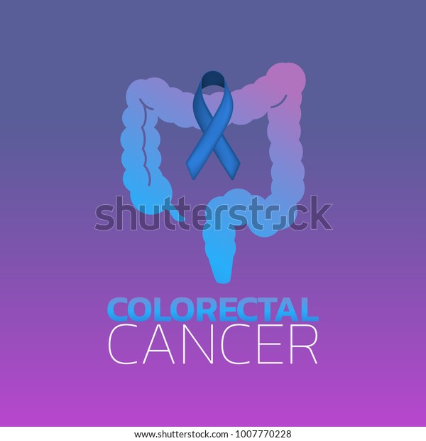 Colorectal Cancer Icon Design Vector Illustration Stock Vector (Royalty ...