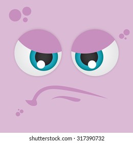 Colored Background Facial Expressions Stock Vector (Royalty Free ...