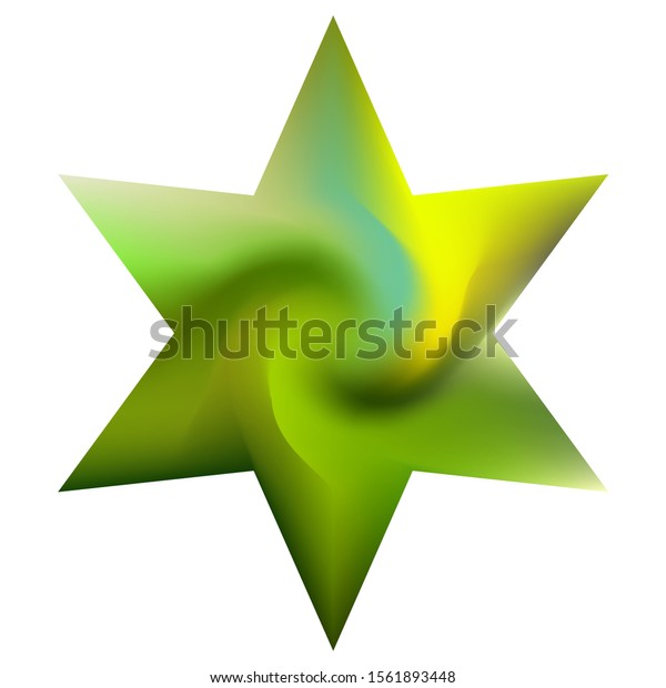 Colored Background Form Hexagram Popular Sacred Stock Vector (Royalty ...