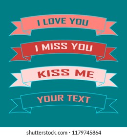 Colored Banners Messages Stock Vector (Royalty Free) 1179745864 ...