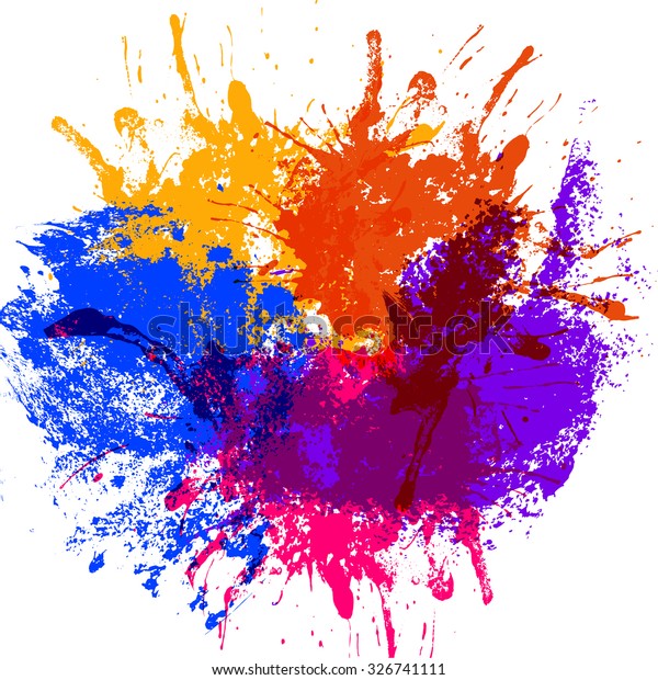 Colored Blot Isolated On White Background Stock Vector (Royalty Free ...