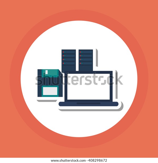 Colored Data Center Graphic Design Vector Stock Vector (Royalty Free ...