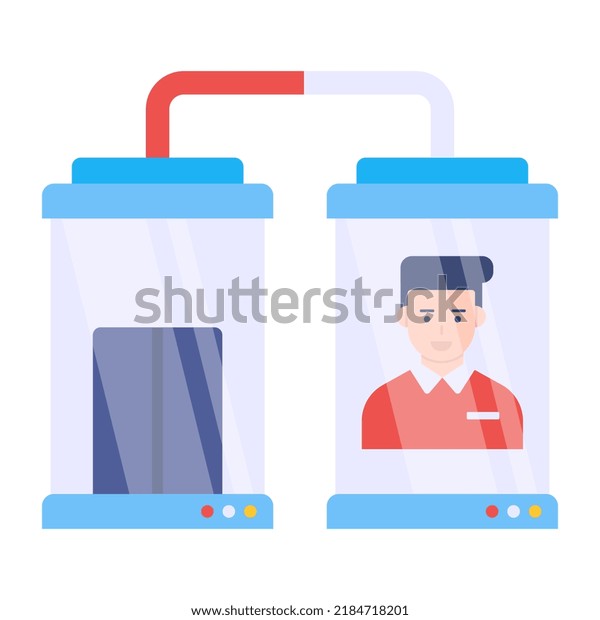 Colored Design Icon Human Teleportation Stock Vector (Royalty Free ...