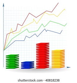 Colored Diagram Stock Vector (Royalty Free) 40818238 | Shutterstock