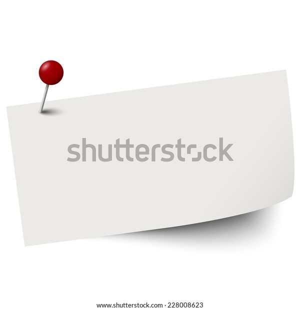 Colored Empty Paper Pin Needle Vector Stock Vector (Royalty Free) 228008623