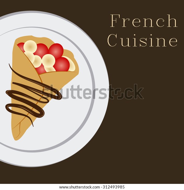 Colored Menu Design Crepe Text Vector: เวกเตอร์สต็อก (ปลอดค่าลิขสิทธิ์ ...