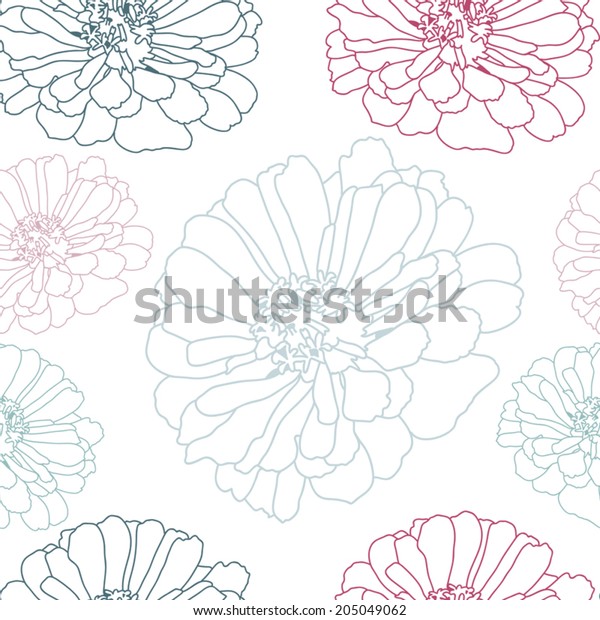 Colored Outlines Colors On White Background Stock Vector (Royalty Free ...