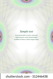 Colored Page Border Design Template: เวกเตอร์สต็อก (ปลอดค่าลิขสิทธิ์ ...