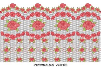 Colored Rose Lace Stock Vector (Royalty Free) 70884841 | Shutterstock