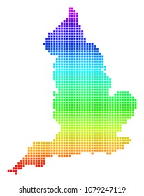Pixel England Map Vector Territorial Plan: เวกเตอร์สต็อก (ปลอดค่า ...
