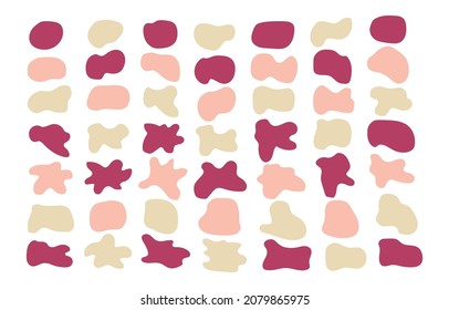 Colored Splodge Minimal Vector Illustration Isolated Stock Vector ...