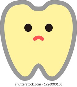 Colored Stains Teeth Animated Cartoon Characters Stock Vector (Royalty ...