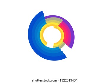 Colored Symbol Design On White Backgroundcolorful Stock Vector (Royalty ...