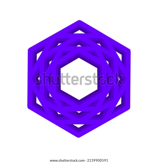 Colorful 3d Hexagon Logo Vector Your Stock Vector (Royalty Free ...