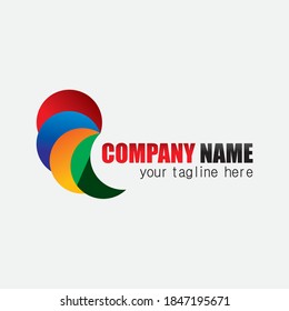 Colorful 3d Logo Any Type Company Stock Vector (Royalty Free ...