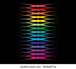 Colorful Zigzag Background Vector Stock Vector (Royalty Free) 84729892 ...