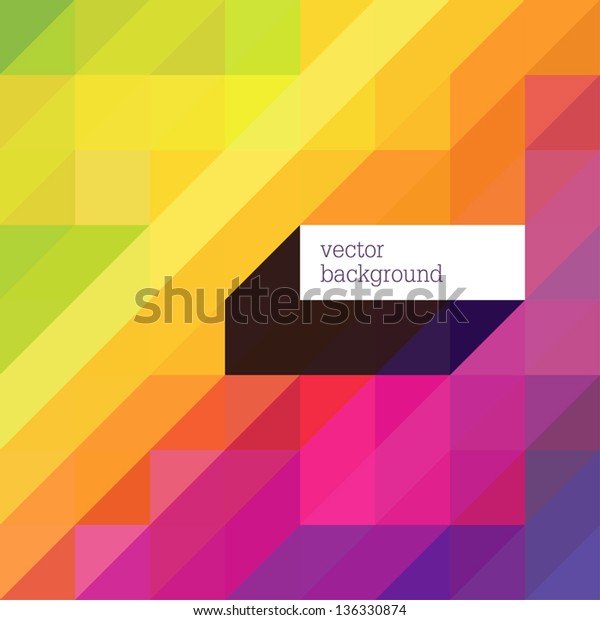 Colorful Abstract Background Diagonal Shapes Space Stock Vector ...