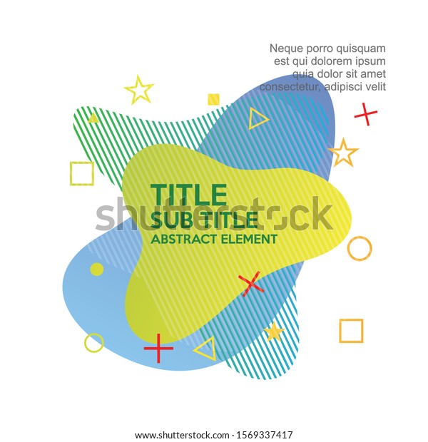 Colorful Abstract Blob Presentation Cover Stock Vector (Royalty Free ...