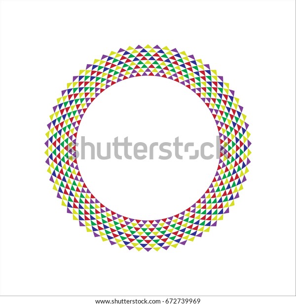 Colorful Abstract Circle Design Element Triangle Stock Vector (Royalty ...