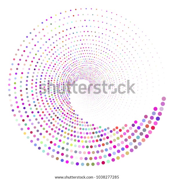 Colorful Abstract Dotted Vector Background Halftone Stock Vector ...