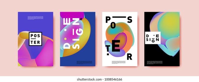 Colorful Abstract Liquid Fluid Poster Cover Stock Vector (Royalty Free ...