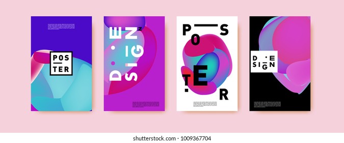 Colorful Abstract Liquid Fluid Poster Cover Stock Vector (Royalty Free ...