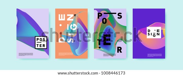 Colorful Abstract Liquid Fluid Poster Cover Stock Vector (Royalty Free ...