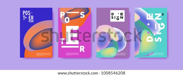 Colorful Abstract Liquid Fluid Poster Cover Stock Vector (Royalty Free ...