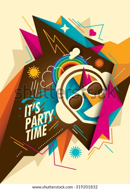Colorful Abstract Party Background Vector Illustration Stock Vector ...