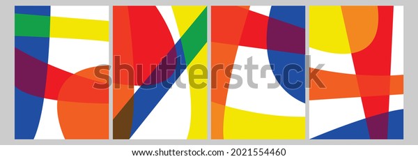 Colorful Abstract Poster Design Stock Vector (Royalty Free) 2021554460 ...