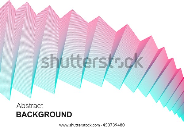 Colorful Abstract Sharp Folds Background Linear Stock Vector (Royalty ...