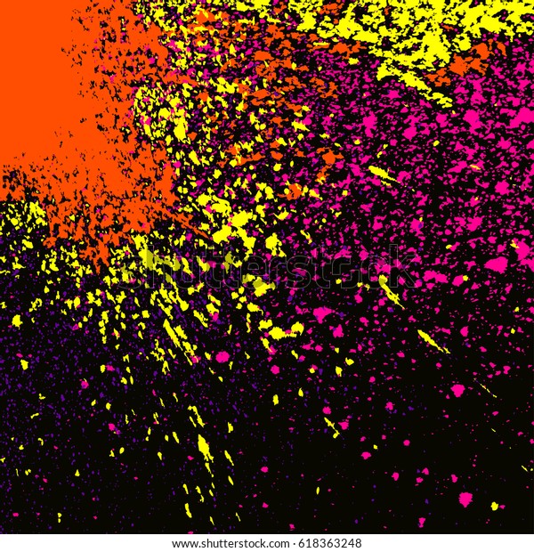 Colorful Acrylic Explosion Paint Splatter Vector Stock Vector (Royalty ...