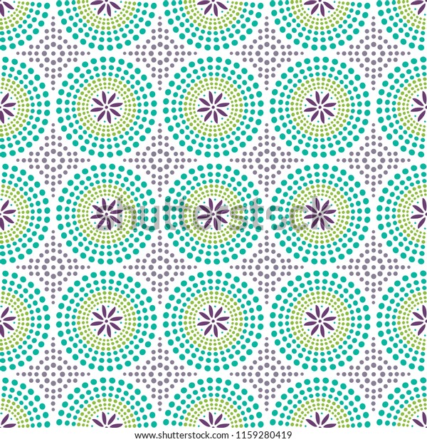 Colorful African Shweshwe Pattern Stock Vector (Royalty Free ...