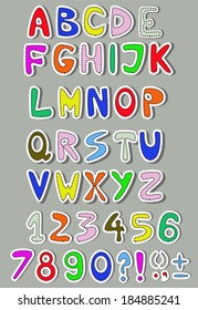 Colorful Alphabet Wallpaper Seamless Background 3d: เวกเตอร์สต็อก (ปลอด ...