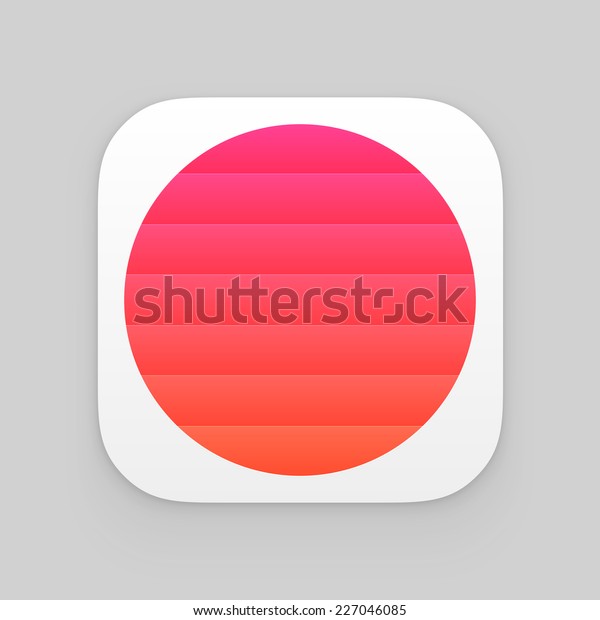 Colorful App Icon Vector Template Stock Vector (Royalty Free) 227046085 ...