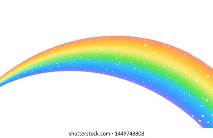 Colorful Arc Rainbow Vector Art Illustration Stock Vector (Royalty Free ...
