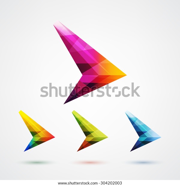 Colorful Arrow Symbol Logo Design Element Stock Vector (Royalty Free ...