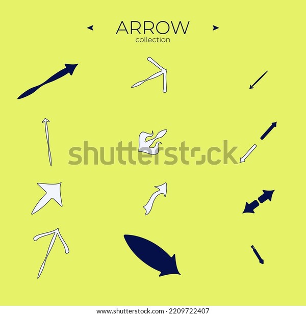Colorful Arrows Colorful Comic Arrow Elegant Stock Vector (Royalty Free ...
