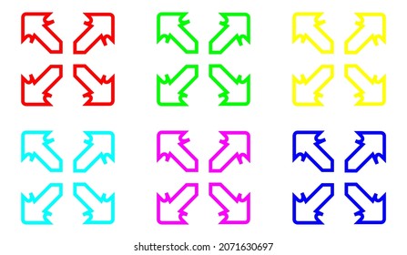 1,405 Four side arrow Images, Stock Photos & Vectors | Shutterstock