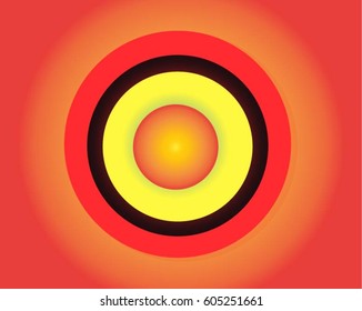 Rectangular Gradient Background Radiating Concentric Circles Stock ...