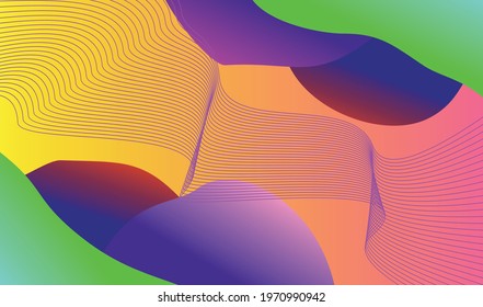 Colorful Background Addition Straight Lines Colorful Stock Vector ...