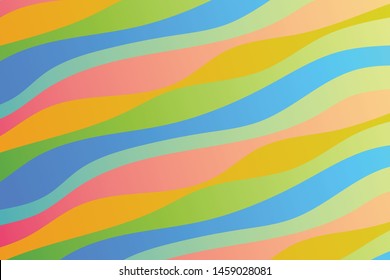 Colorful Background Curved Lines Pattern Design Stock Vector (Royalty ...