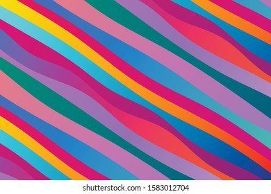 Colorful Background Curved Lines Pattern Design Stock Vector (Royalty ...