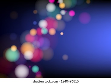 Colorful Background Defocused Lights Vector Illustration Stock Vector ...