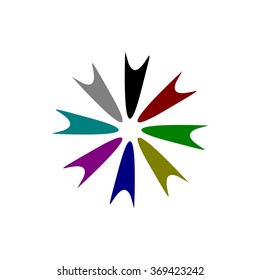 Colorful Background Logo Design Vector Illustration Stock Vector ...