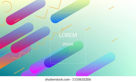 Colorful Background Simple Geometric Shape Holographic Stock Vector ...