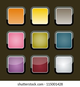 Colorful Backgrounds App Icons Vector Stock Vector (Royalty Free) 115001428